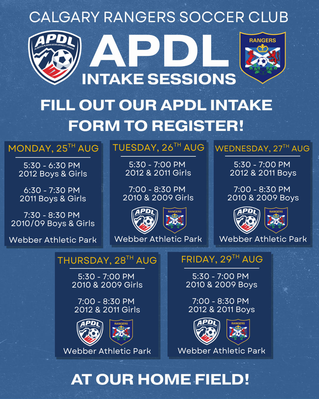 APDL - PLAYER DEVELOPMENT PROGRAM - Calgary Rangers Soccer